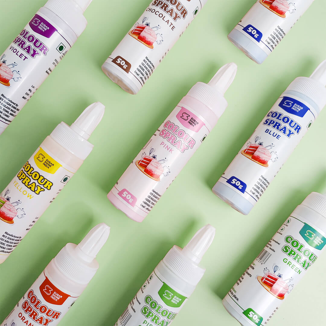 Colour Spray Edible Powder Spray – Sugar Shine India